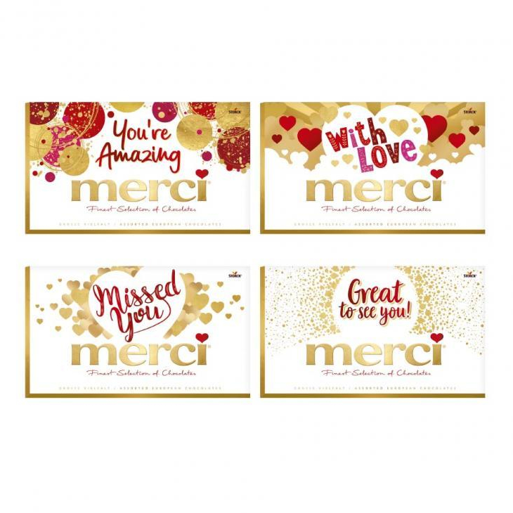 Storck Merci Limited Edition Valentine Assorted Chocolates 250g / 400g ...
