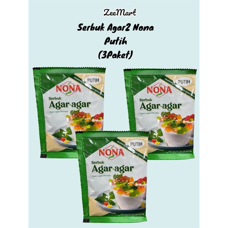 PUTIH Nona agar powder (White) 8 grams | Shopee Philippines