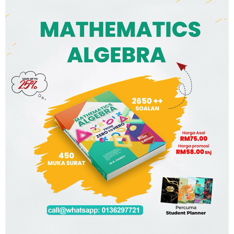 Mathematics Algebra from Zero to Hero Buku Latihan Matematik Tingkatan ...