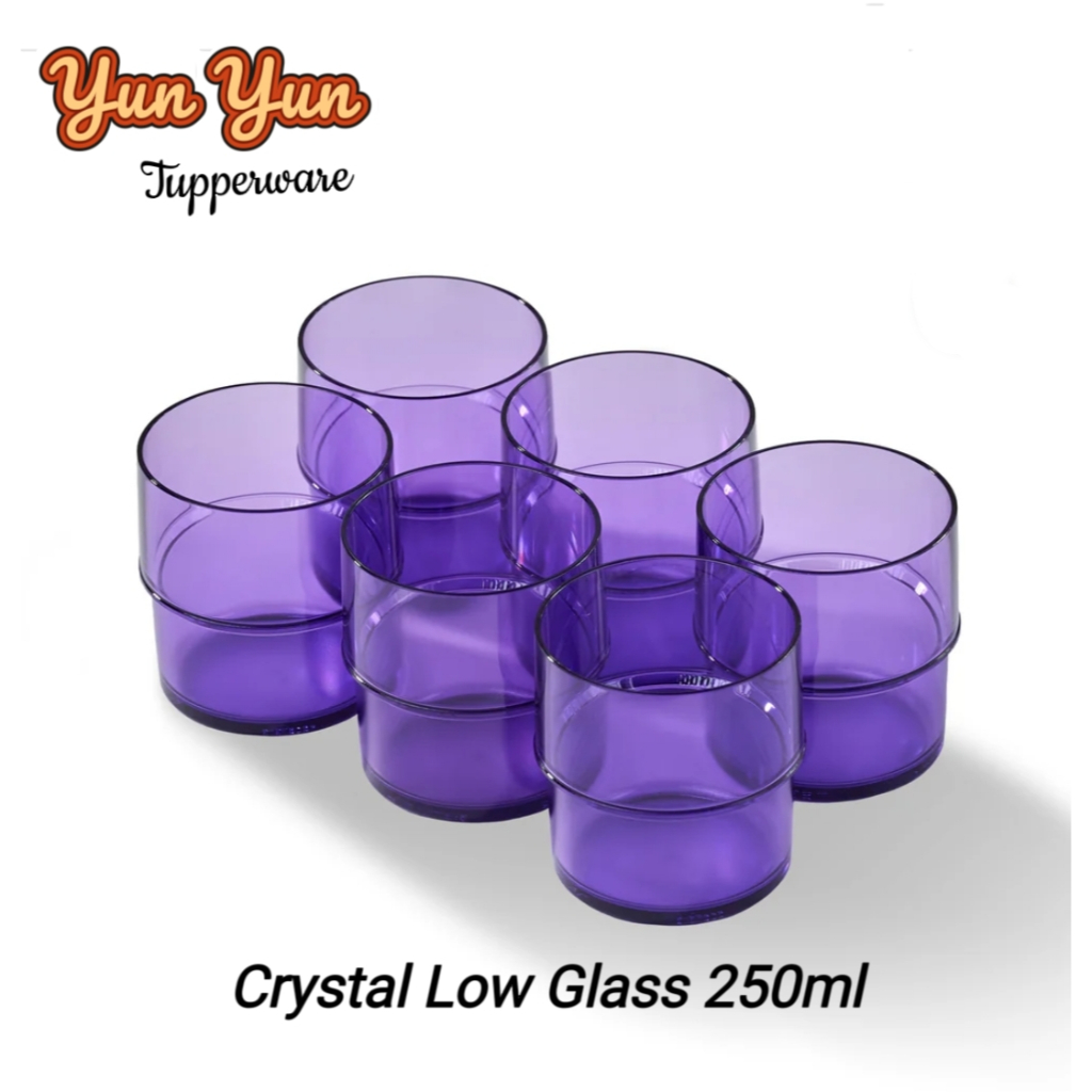 Tupperware Crystal Low Mugs 250ml (6 PCS) | Shopee Philippines
