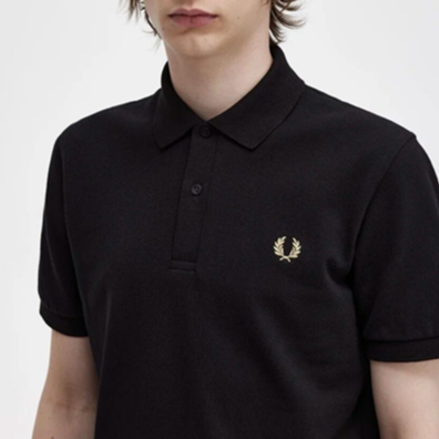 FRED PERRY men POLO shirt stand-up collar business casual cotton top ...