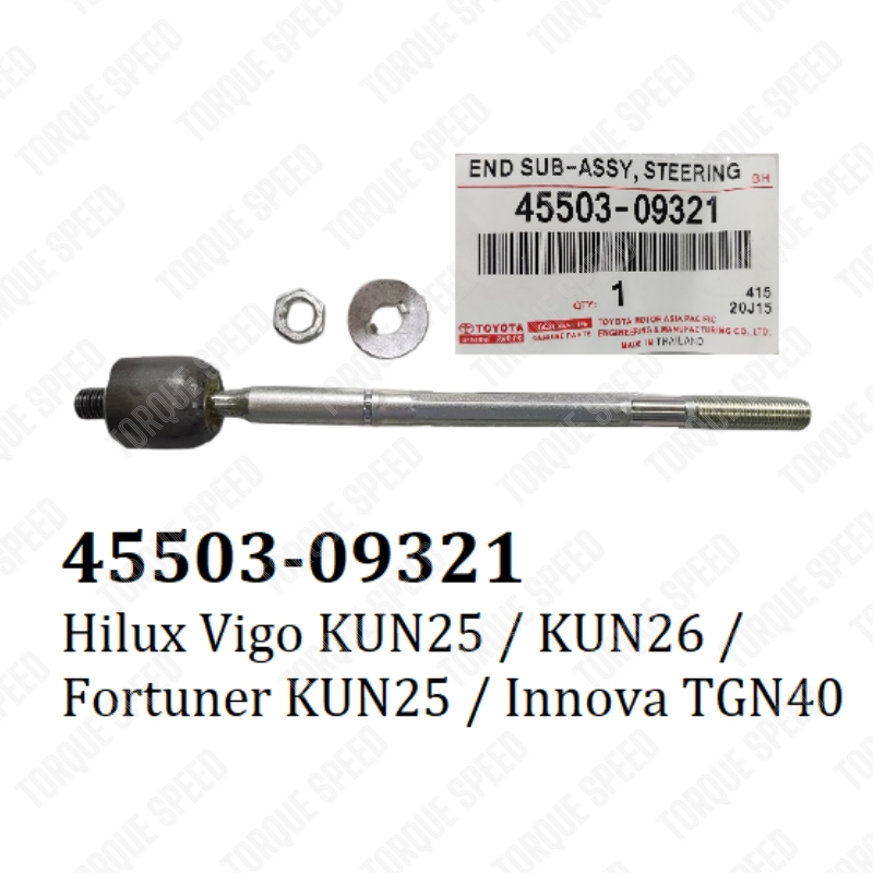Toyota Steering Rack End 45503-09321 Hilux Vigo KUN25 KUN26 Fortuner ...