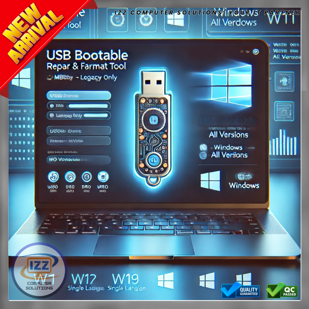 USB Pendrive Bootable: W11 All Editions for System Recovery & Setup ...