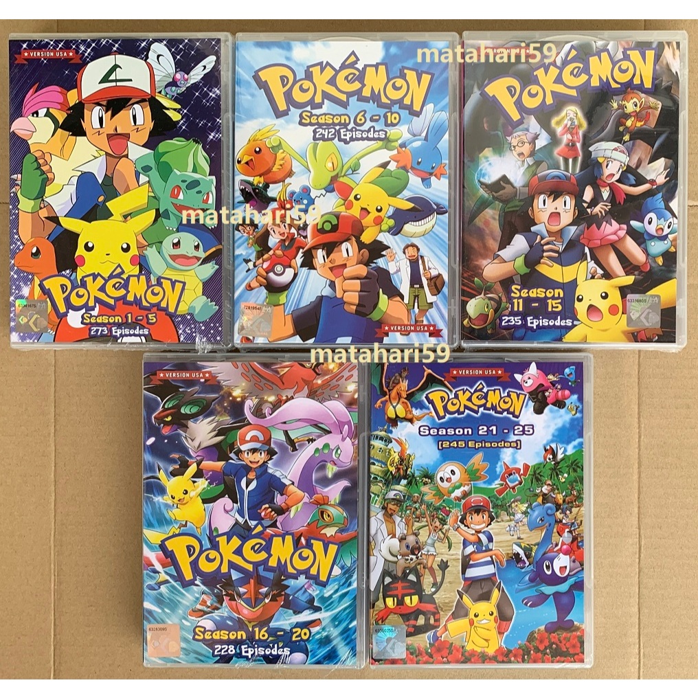 Pokemon TV Series Anime DVD English Version | Shopee Philippines