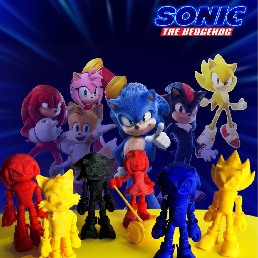 Sonic The Hedgehog Sonic flexi sonic Super Sonic Knuckles Shadow Amy ...