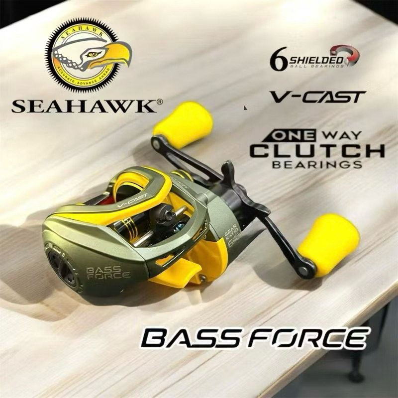 2025 SEAHAWK BASS FORCE 103L BAITCASTING FISHING REEL | Shopee Philippines
