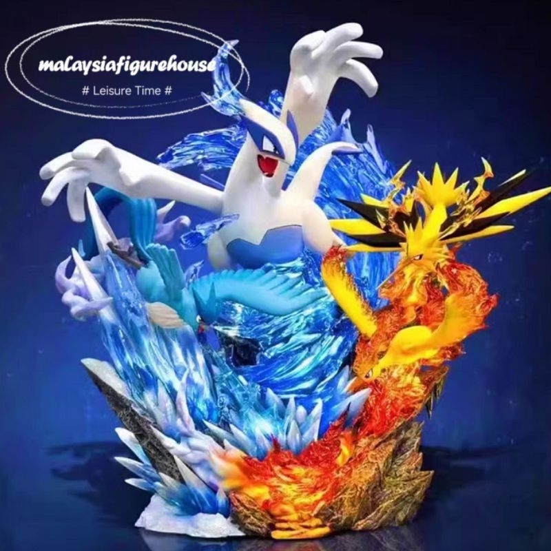 35cm POKEMON LEGENDARY LUGIA BIRD MOLTRES ARTICUNO LIGHT UP FIGURE ...