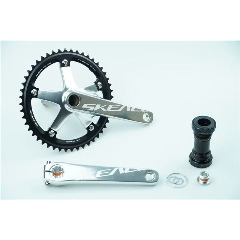 SKEACE Alumniun Alloy Crankset Fixed Gear Crank 48T 165mm BCD144 Single ...
