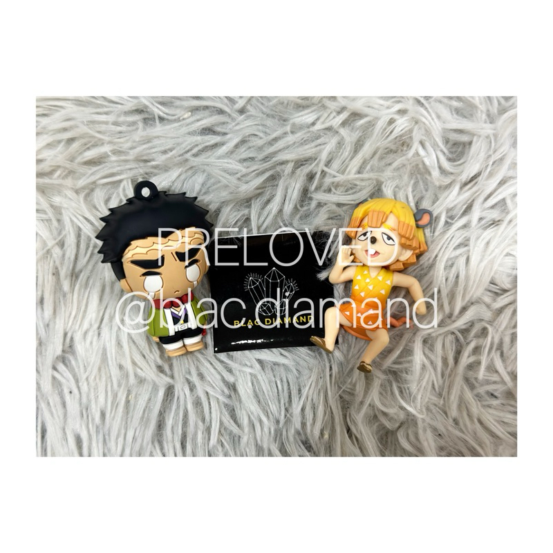 DEMON SLAYER KNY PRELOVED Agatsuma Zenitsu Himejima Gyomei Keychain ...