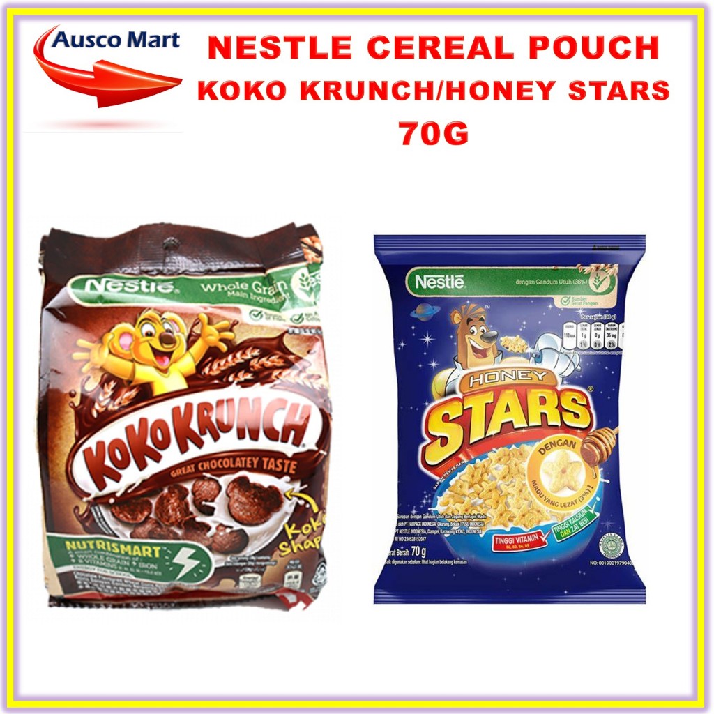 NESTLE CEREAL KOKO KRUNCH/HONEY STAR POUCH 70G | Shopee Philippines