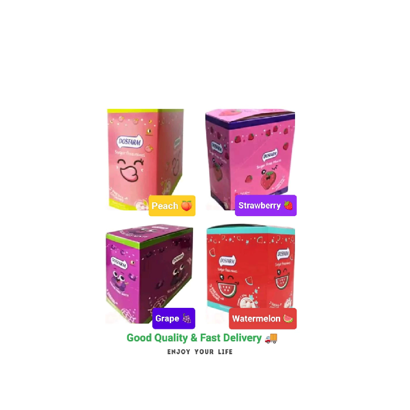 Viral Dosfarm Sugar Free Mint Candy Inner Box ( 1 x 15pkt - 16g ) Halal ...