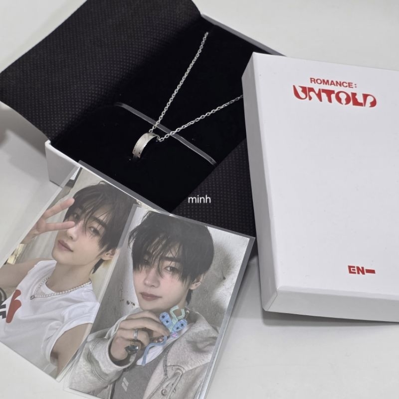 ENHYPEN SUNGHOON RING NECKLACE SET | Shopee Philippines