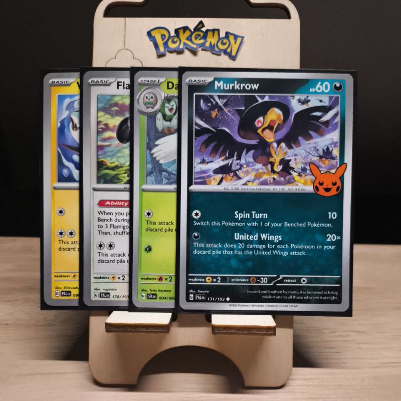 United Wings Playset Murkrow + Flamigo + Wattrel + Datrix + Rowlet ...