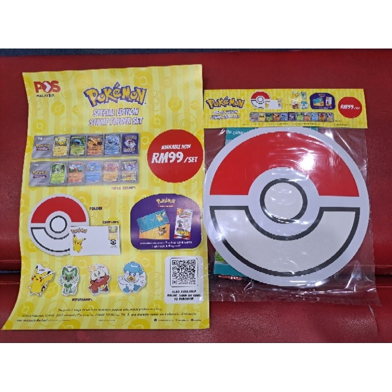 ! 2025 Pokemon Pokémon Stamp Folder Set Stamp Collection | Shopee ...