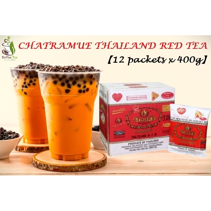 【12 packet x 400g】~〖1 Carton〗ChaTraMue Red Tea /Serbuk Thai Teh Merah ...