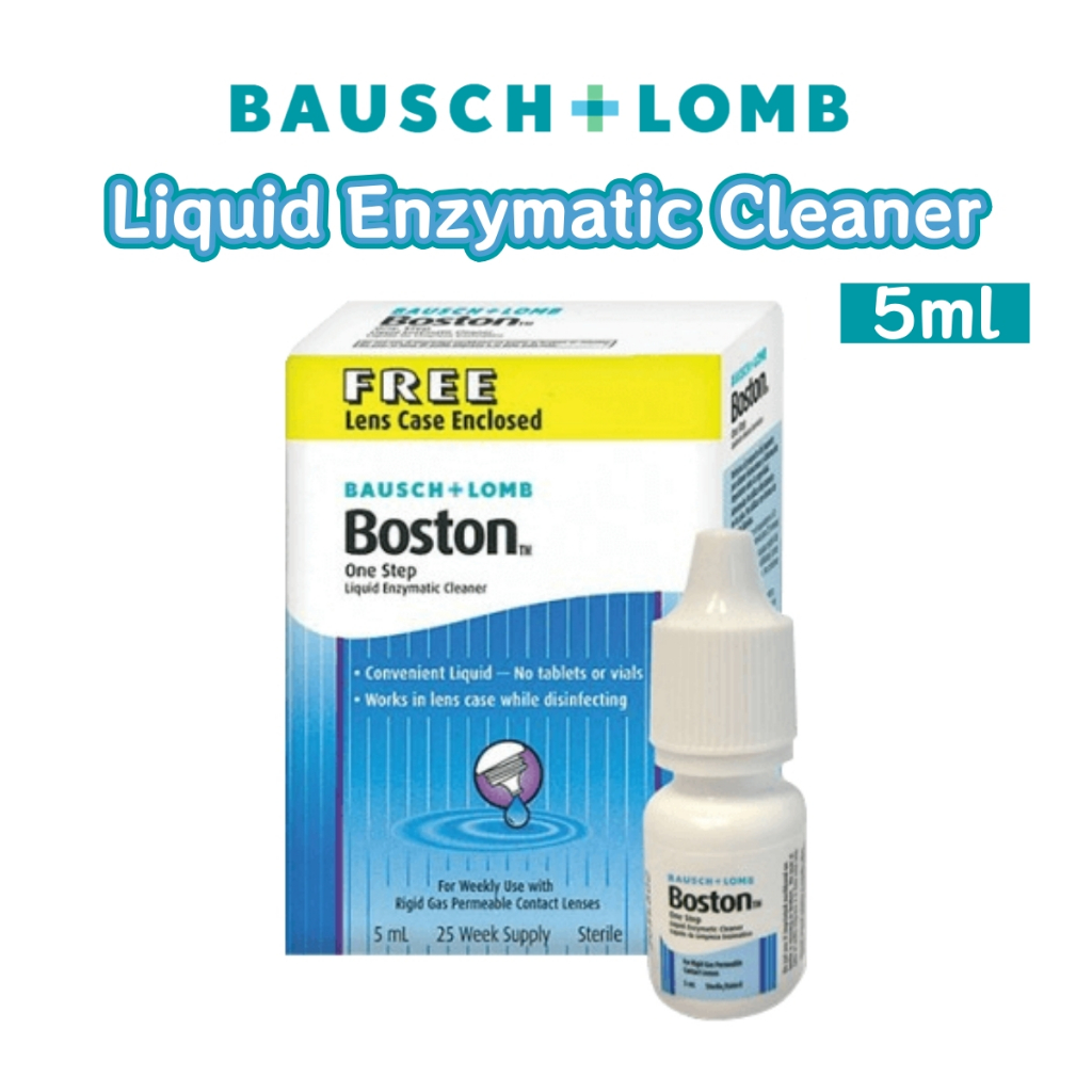 Bausch & Lomb Boston One Step Liquid Enzymatic Cleaner (5ml) for RGP Lenses | Shopee Philippines