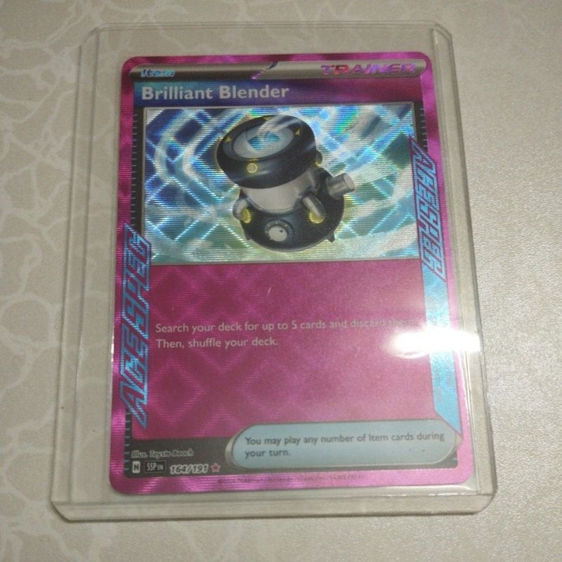 Pokémon TCG - Brilliant Blender 164/191 Surging Spark Ace | Shopee ...