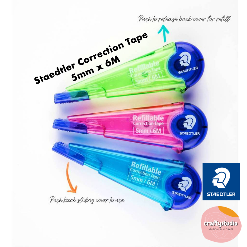 Staedtler Correction Tape, Refillable Correction Tape | Shopee Philippines