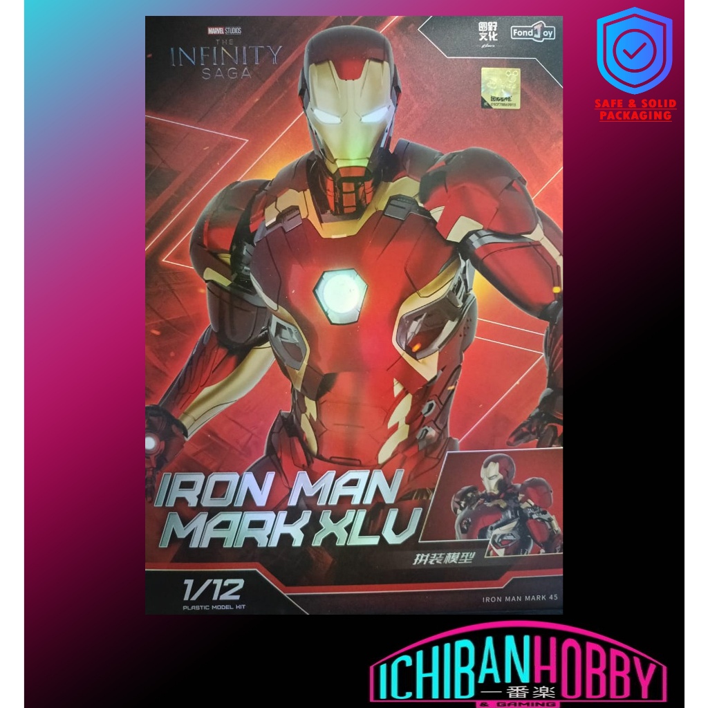 FONDJOY IRON MAN MK XLV 1/12 INFINITY SAGA (IRON MAN MARK 45) | Shopee ...