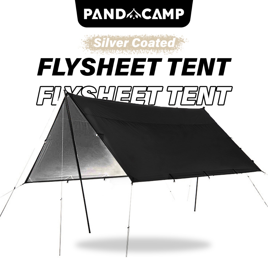 Flysheet Tent Camping Kanopi Khemah Outdoor Tarp Waterproof Fishing ...