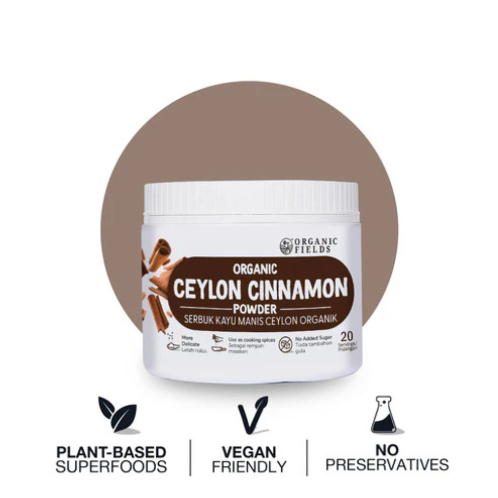 Organic Fields Organic Ceylon Cinnamon Powder 100gm | Shopee Philippines
