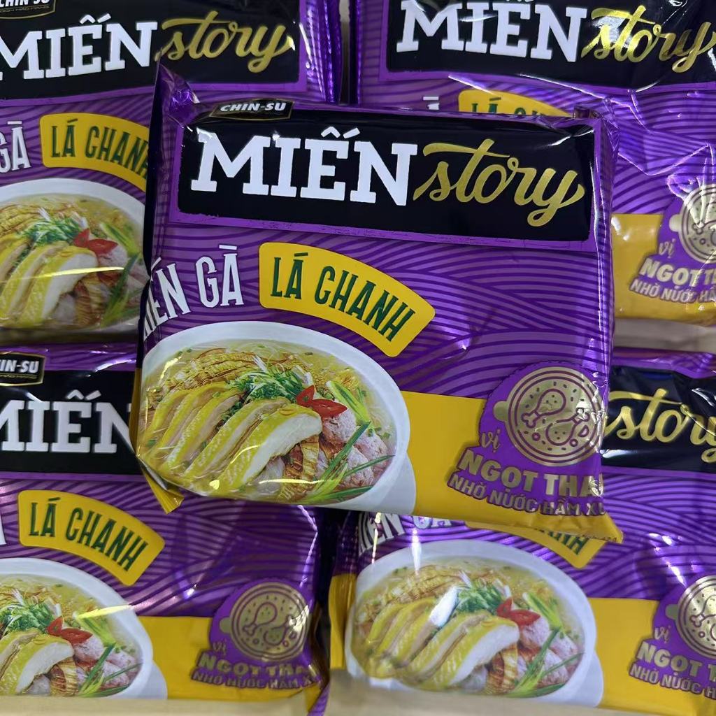 Chinsu Mien Story Ga La Chanh - Vietnam instant Noodles 62g | Shopee ...