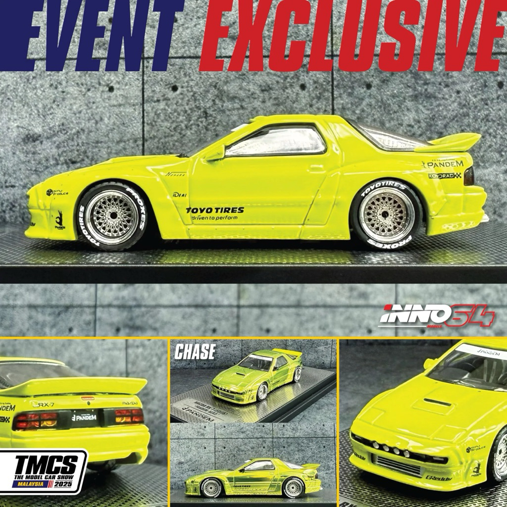 INNO64 MAZDA RX-7 FC3S "PANDEM AERO" TMCS 2025 EVENT EDITION | Shopee ...