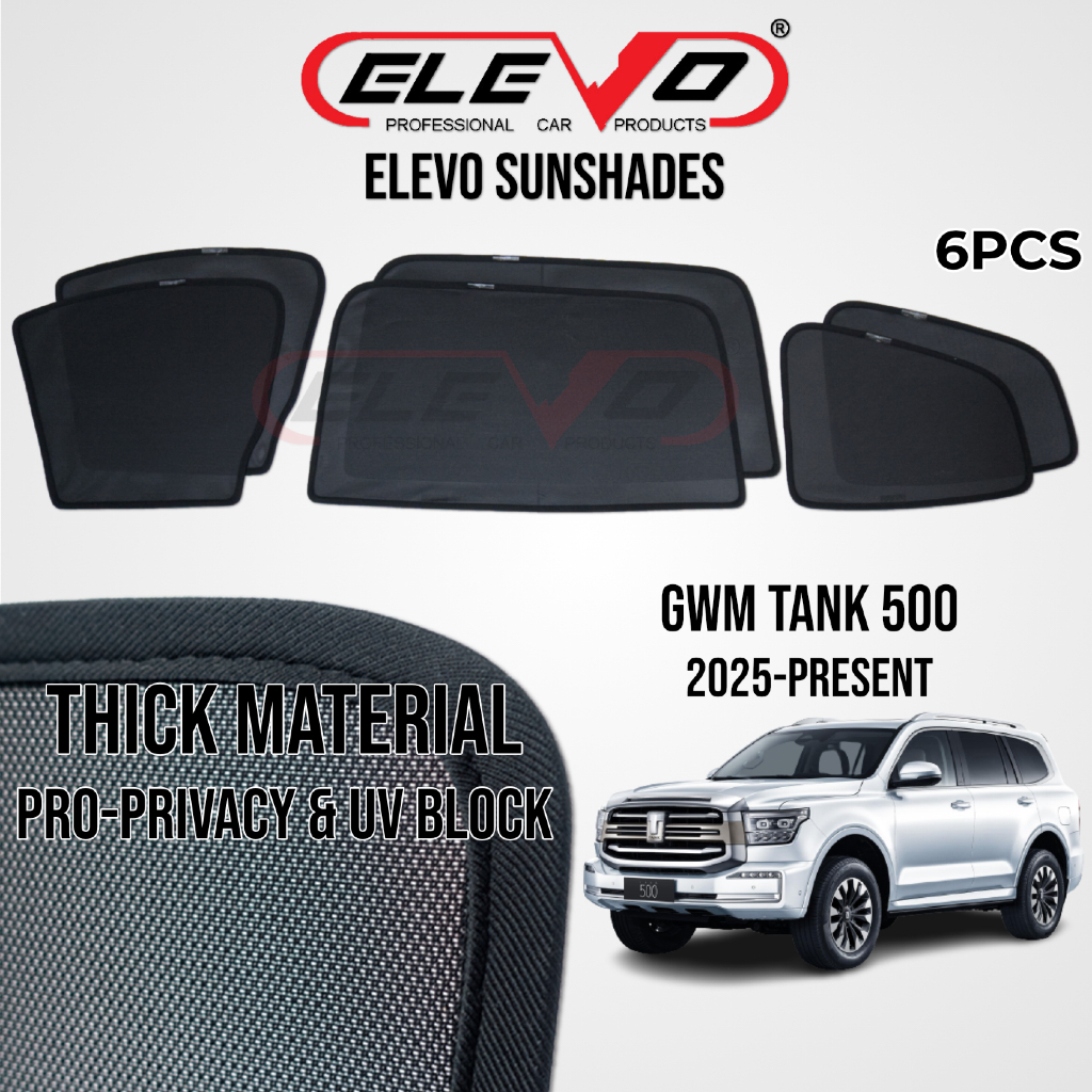 ELEVO GWM Tank 500 Car Windows Sunshades 6pcs | Shopee Philippines