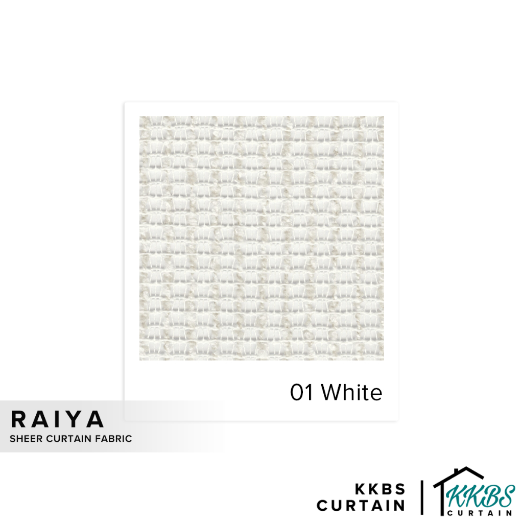 KKBS CURTAIN Raiya Sheer 126" Kain Potong Meter (Raiya Sheer Fabric 126 ...