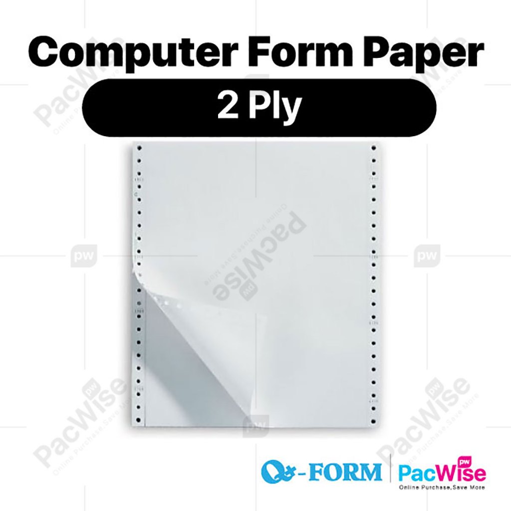 2 Ply Computer Form/QForm/Kertas Komputer/9.5" x 11" (1 Box) | Shopee ...