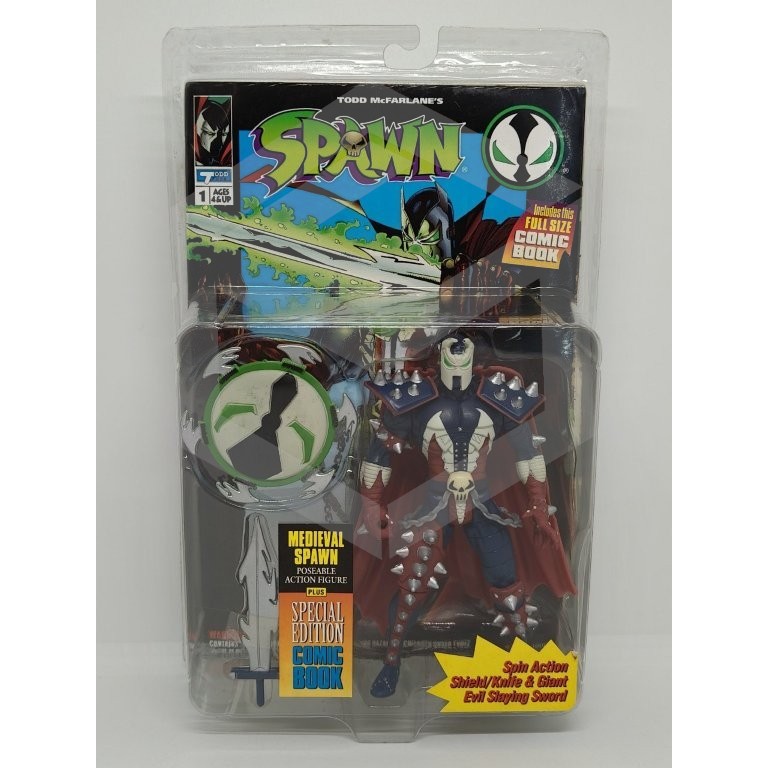 MCFARLANE TOYS SPAWN ULTRA ACTION FIGURES SERIES 1 [MEDIEVAL BLUE SPAWN ...