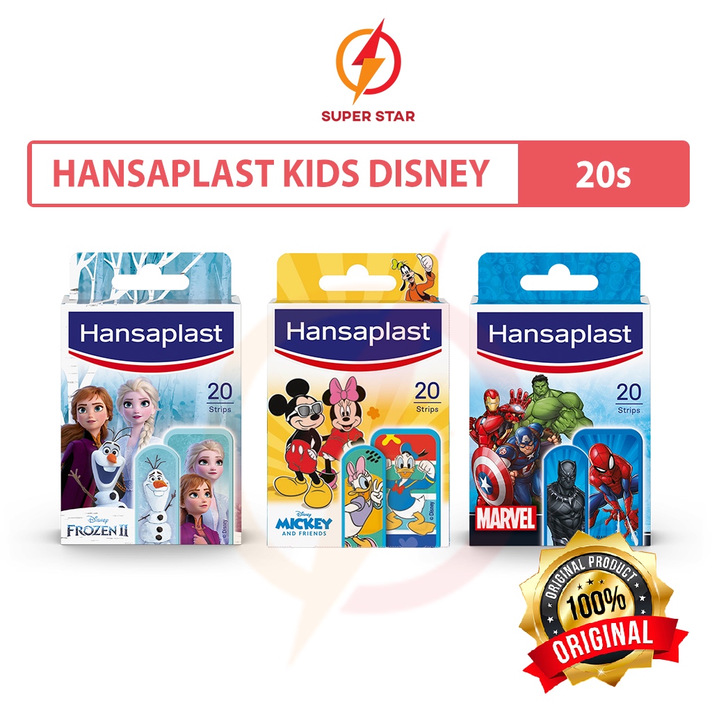 Hansaplast Disney Plaster 20s (Frozen / Mickey&Friends / Marvel ...
