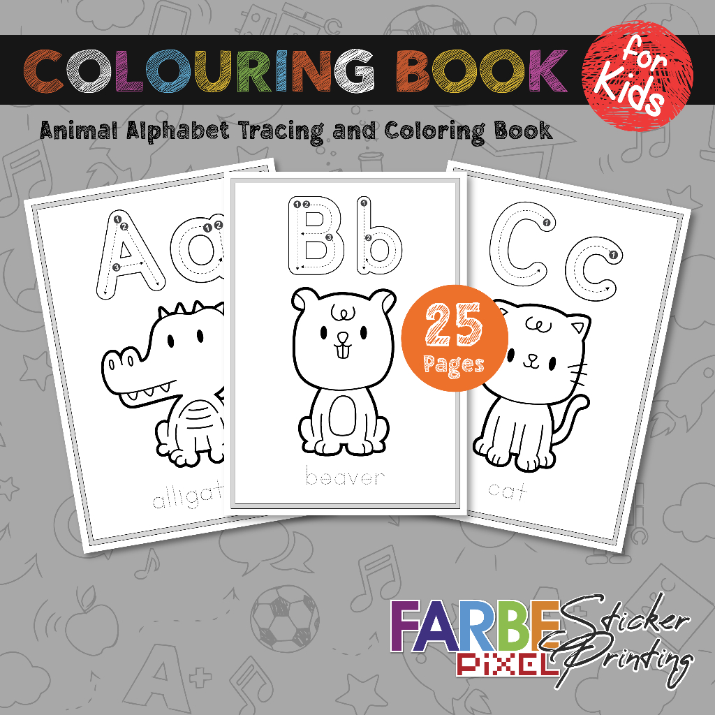 (PDF) Coloring Pages - Animal Alphabet Tracing and Coloring Book for ...