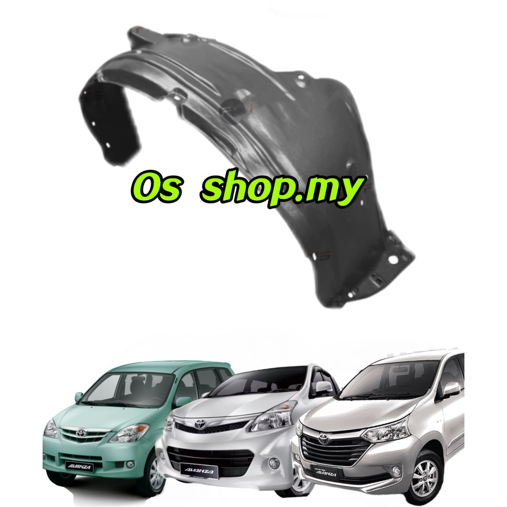 TOYOTA AVANZA 2004-2019 FRONT FENDER LINER DAUN PISANG COVER PROTECTER ...