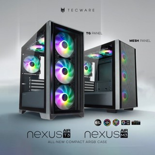 TECWARE Nexus Air M3 / T3 mATX T.G PC Case With 6 x 120mm Pre-Installed ...