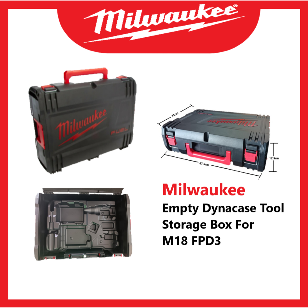 Milwaukee Tools Box Dynacase Empty Box For M18 FPD3 Drill And M12 M18 ...