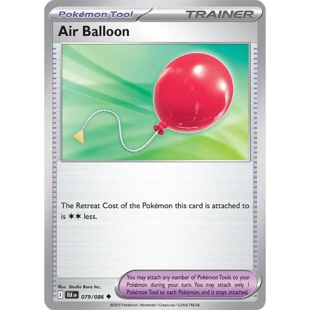 Pokemon ETB Trainer Card air ballon - SV: Black Bolt White Flare ...