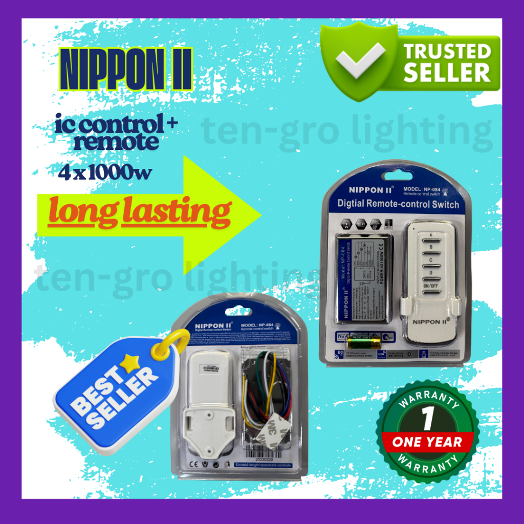 Nippon II ic Control With Remote 4 Channel | Shopee Philippines
