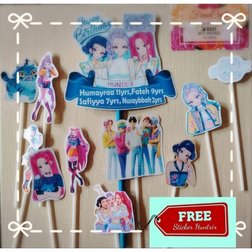 Kpop Demon Huntrix cake topper custom made | Shopee Philippines