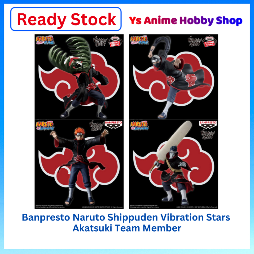 Banpresto Naruto Vibration Stars Akatsuki Team Pain Kisame Zetsu Kakuzu ...