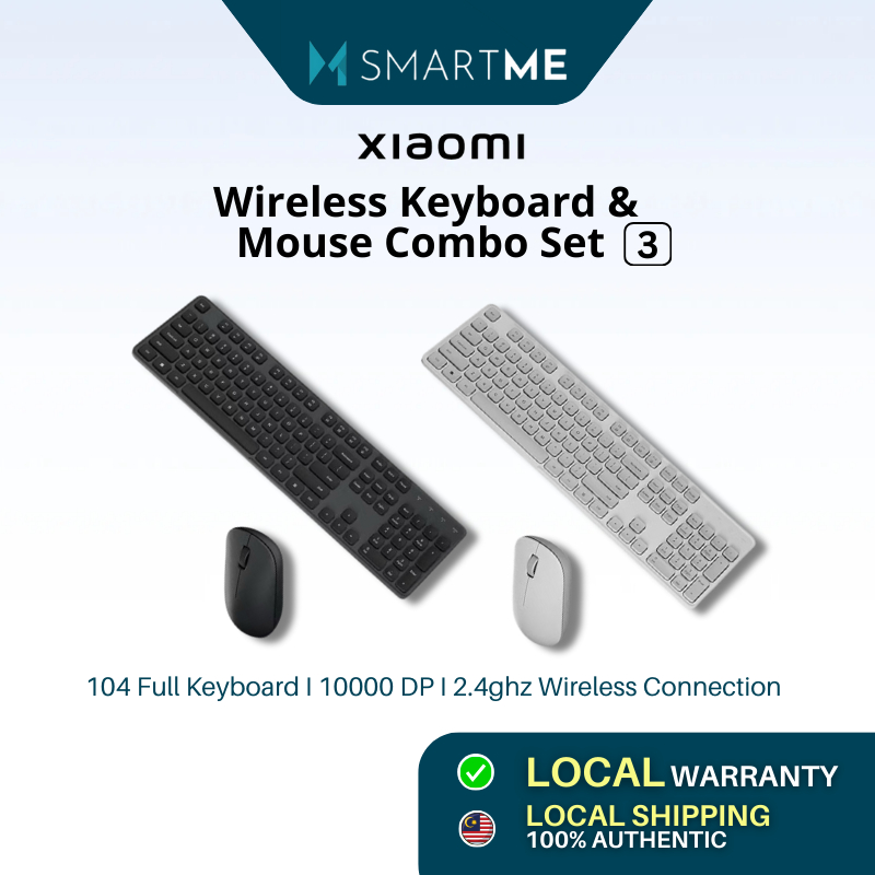 Xiaomi Wireless Keyboard Mouse Combo Set 3 2.4GHz 104 Keys Slim ...