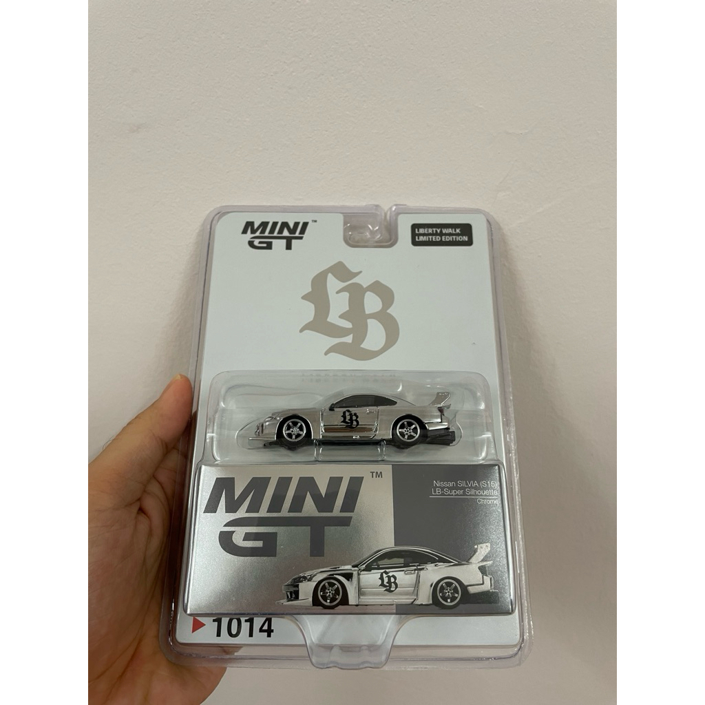 Mini GT Nissan Silvia (S15) LB-Super Silhouette Chrome Silver (Tokyo ...