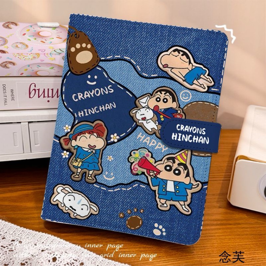 Crayon Shin-Chan PU Soft Leather A6 3.5-inch 4 Pocket Card Collection ...