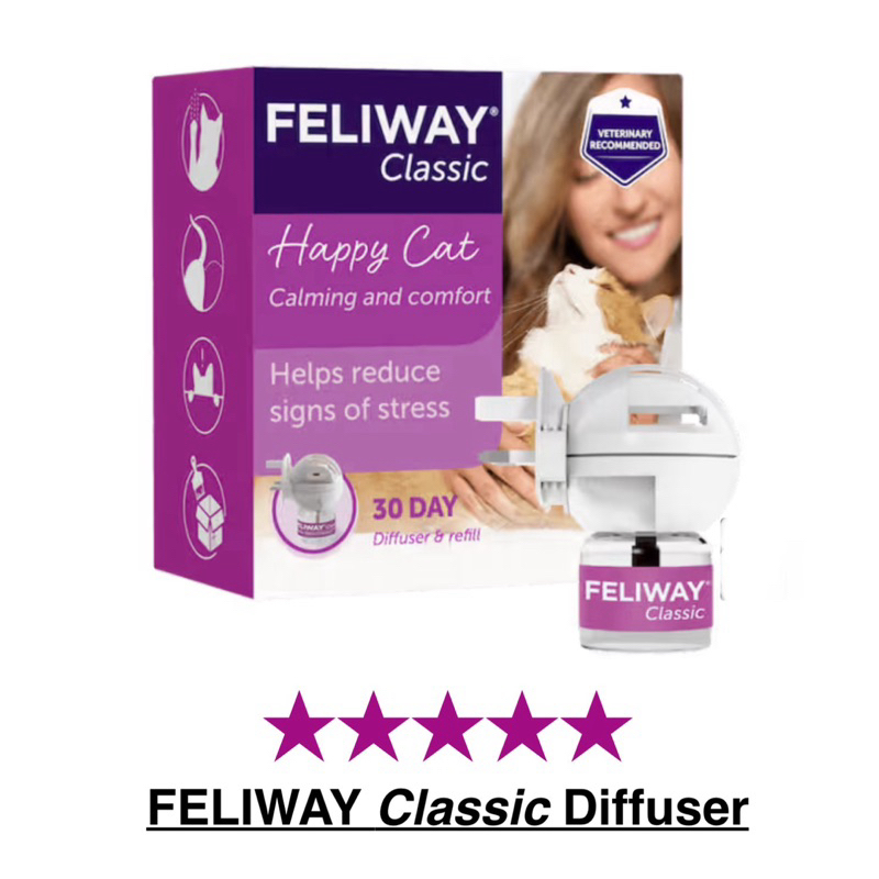 Feliway Classic Diffuser 30 Day Starter Kit / Refill 48ml | Shopee ...