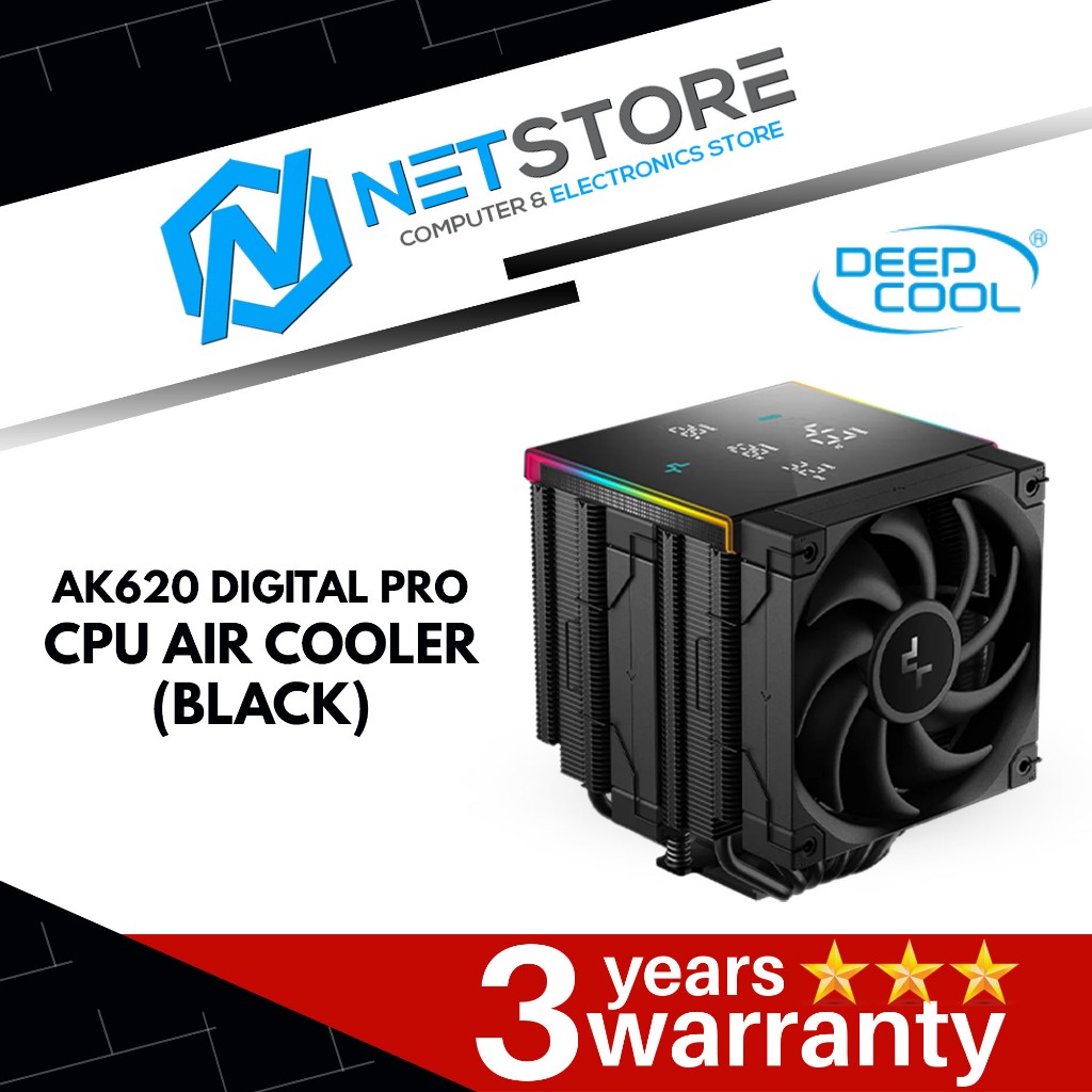 Deepcool AK620 Digital Pro CPU Cooler - Black - R-AK620-BKAPMN-G ...