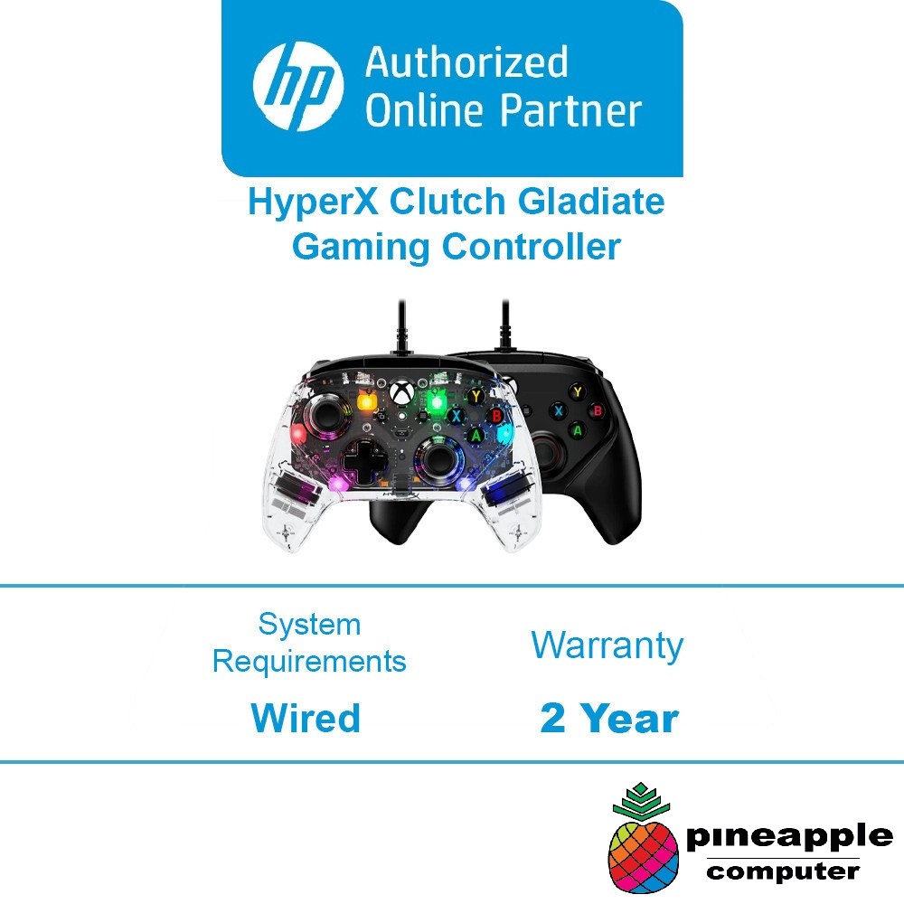 HyperX Clutch Gladiate - Wired Gamepad Wired Gaming Controller RGB for ...