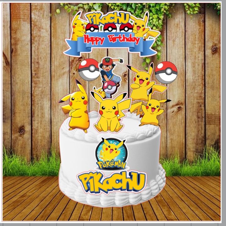 POKEMON PIKACHU CAKE TOPPER 001 | Shopee Philippines