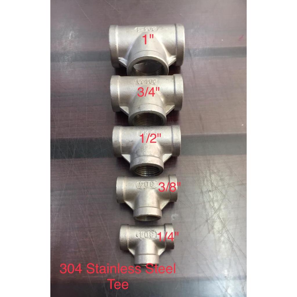 SUS304 Stainless Steel TEE / Connector Tee / Fitting SUS304 | Shopee ...