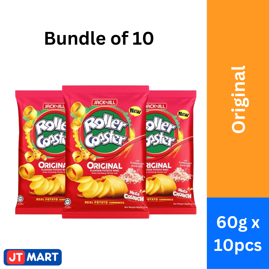 Jack 'n Jill Roller Coaster Bundle of 10 - (60g x 10pcs) | Shopee ...