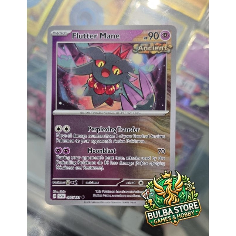 Flutter Mane Reverse Holo 096/191 Surging Sparks SV08 Pokémon TCG Card ...